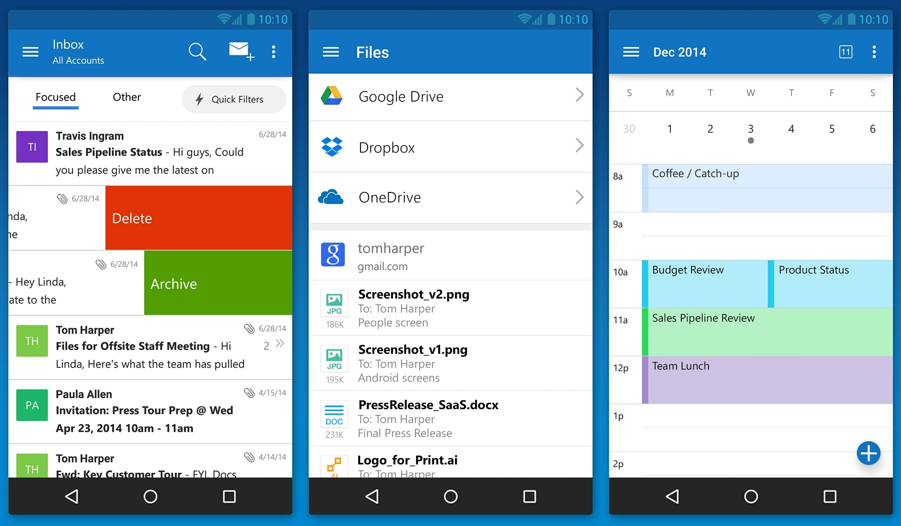 Outlook For Ios And Android Microsoft Adds New Business Features